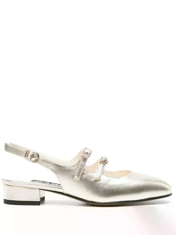 CAREL Peche Metallic Leather Pumps