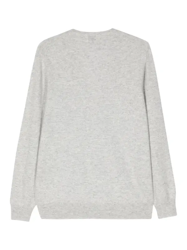 ALLUDE V-neck Cashmere Jumper - Grey