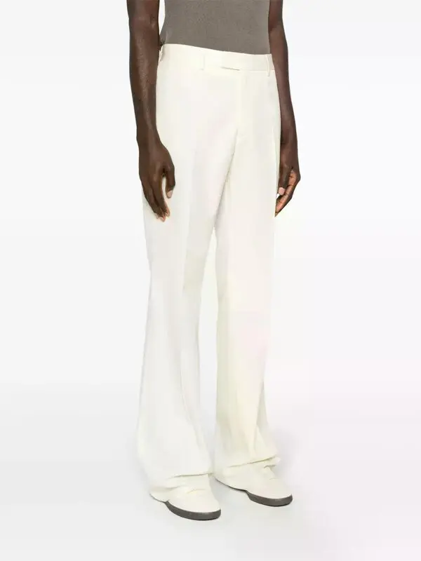 Off-White Flared Wool Trousers
