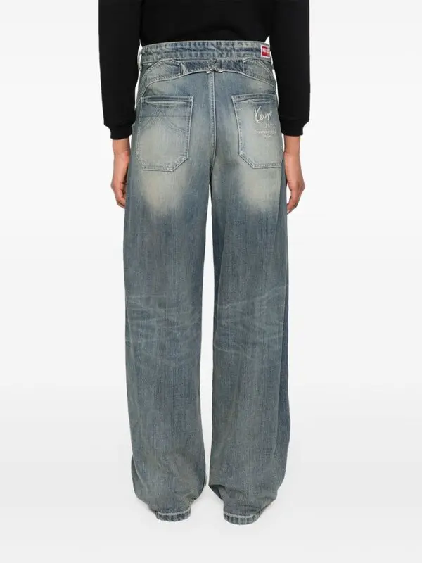 Kenzo Low-rise Wide-leg Jeans