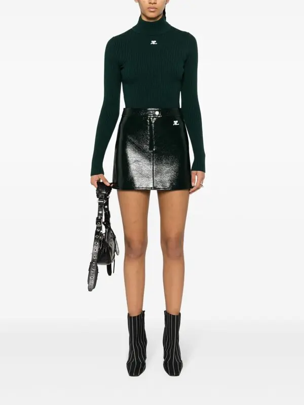 COURREGES Reedition Ribbed Sweater - Green