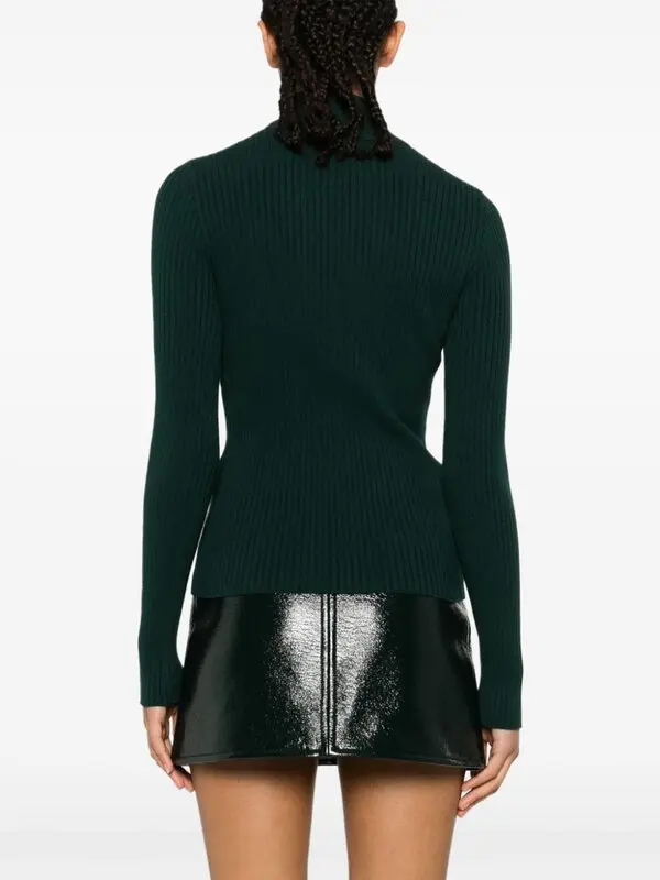 COURREGES Reedition Ribbed Sweater - Green