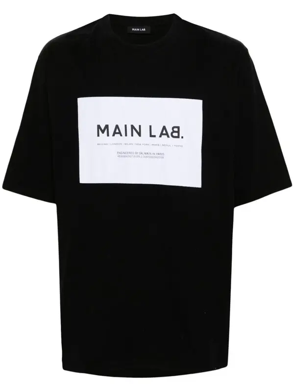 Balmain Slogan-patch Cotton T-shirt