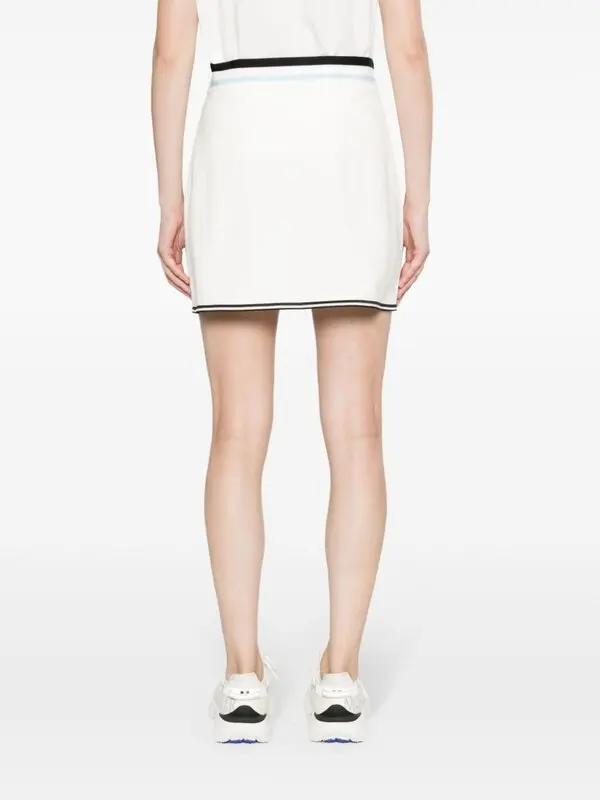 Moncler Logo-appliqué Wrap Skirt - White