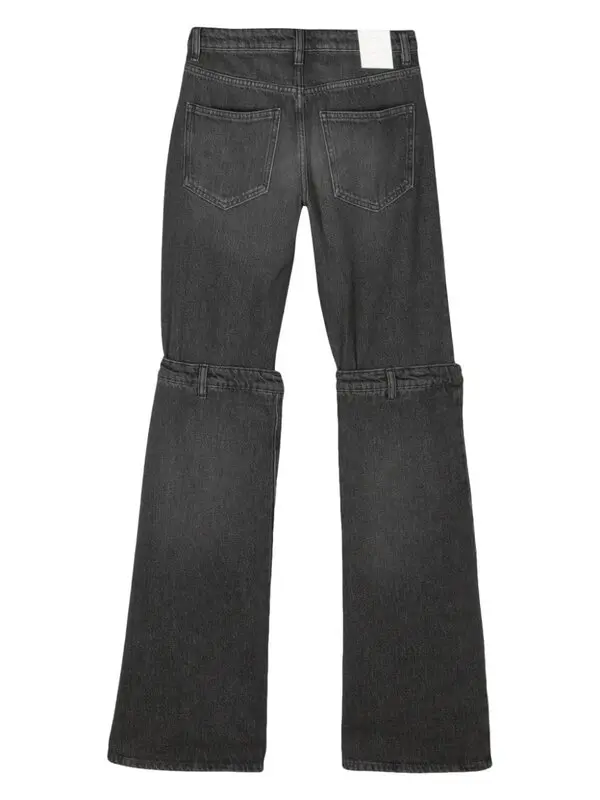 Coperni Mid-rise Wide-leg Jeans - Black