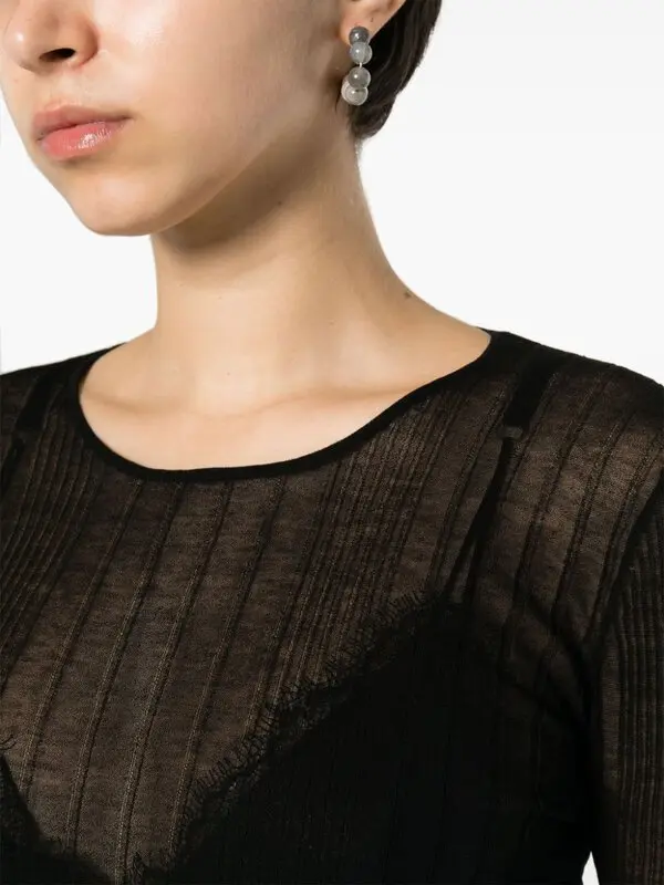 Pinko Semi-sheer Knitted Top