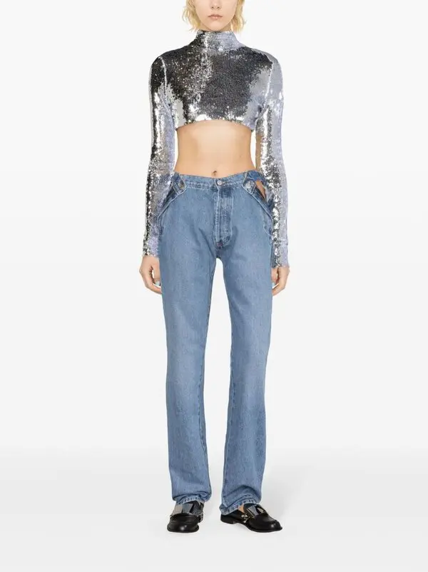 Coperni Open Hip Straight-leg Jeans