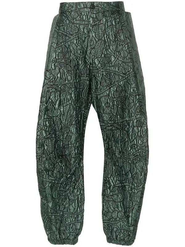 WALTER VAN BEIRENDONCK Abstract-print Trousers
