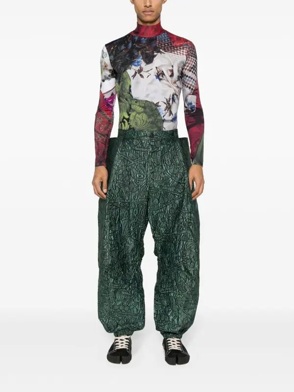 WALTER VAN BEIRENDONCK Abstract-print Trousers