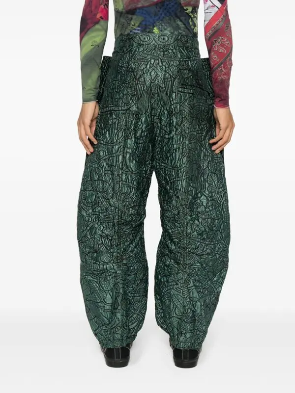 WALTER VAN BEIRENDONCK Abstract-print Trousers