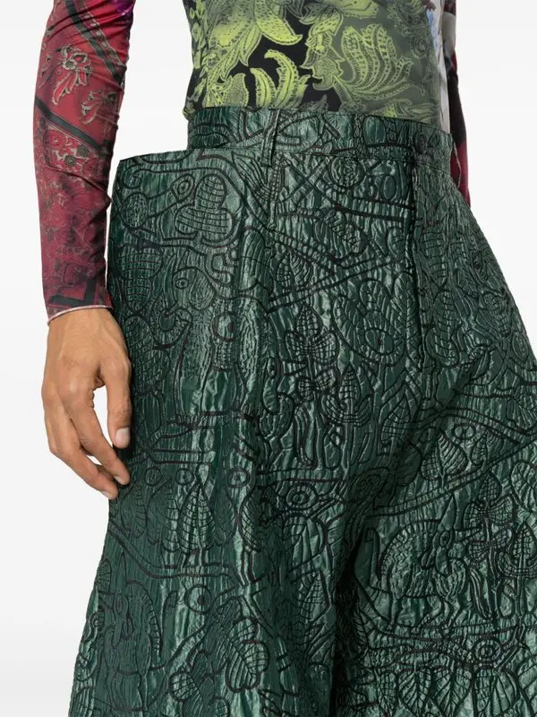 WALTER VAN BEIRENDONCK Abstract-print Trousers