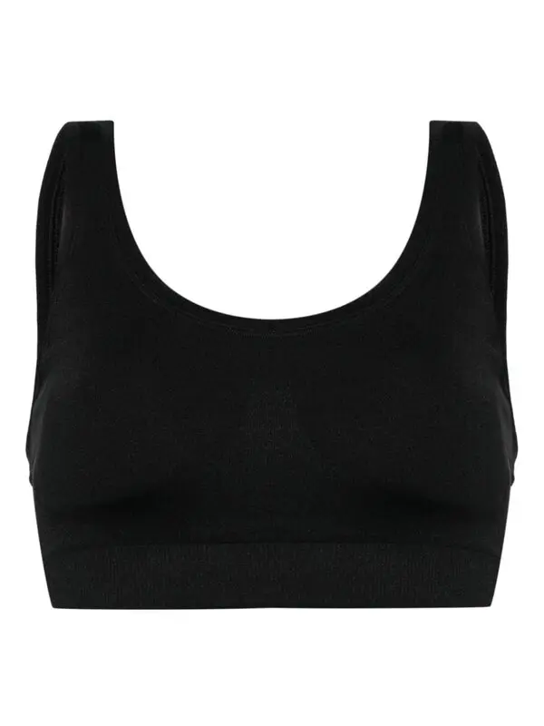 Hanro Scoop-neck Moulded-cup Top - Black