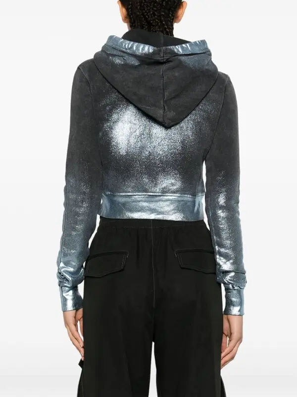 DIESEL® F-slimmy Cropped Hoodie - Blue