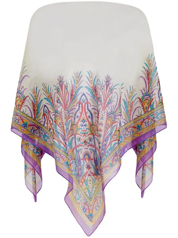 Etro Paisley-print Poncho