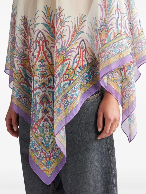 Etro Paisley-print Poncho