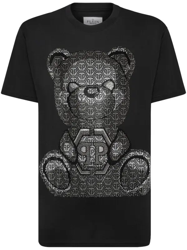 Philipp Plein 3d Teddy Embellished T-shirt