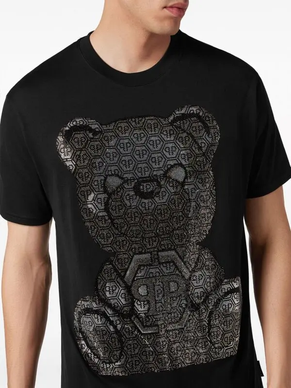 Philipp Plein 3d Teddy Embellished T-shirt