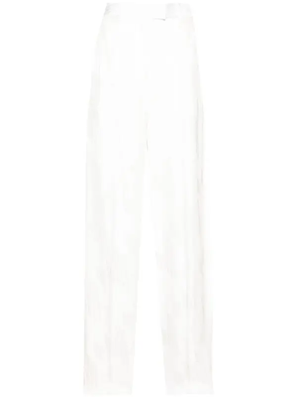 Attico Logo-jacquard Trousers - White
