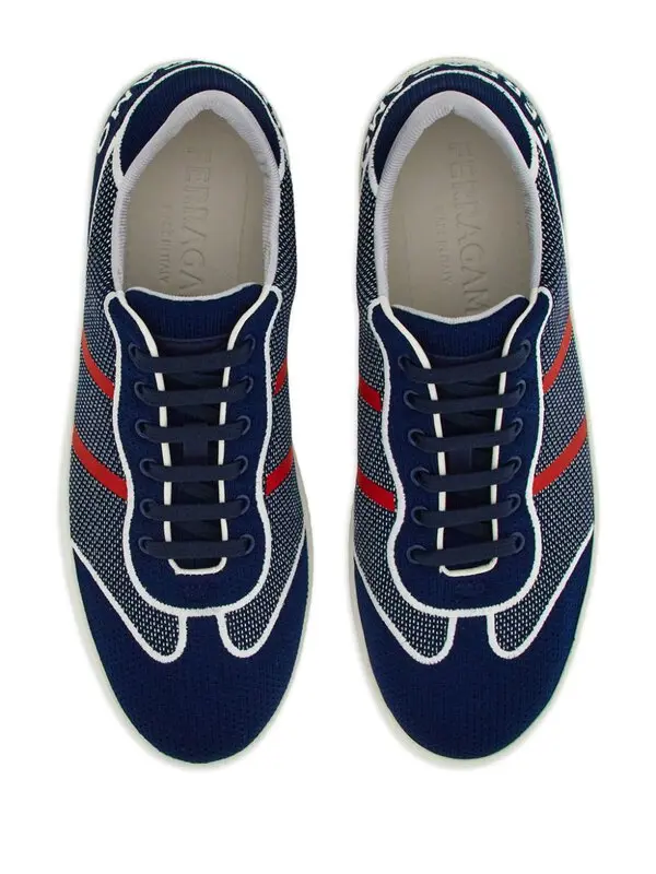 FERRAGAMO Panneled Lace-up Sneakers