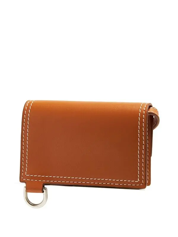 Jacquemus Le Porte Azur Leather Clutch - Brown | Editorialist