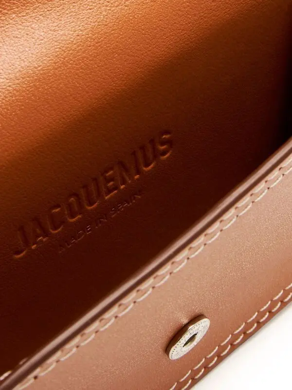 Jacquemus Le Porte Azur Leather Clutch - Brown | Editorialist