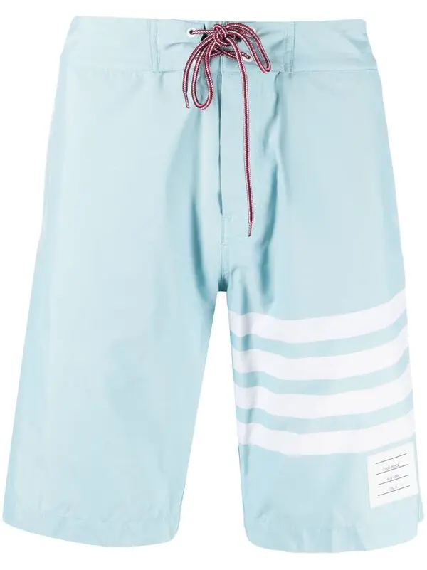 Thom Browne 4-bar Board Shorts - Blue