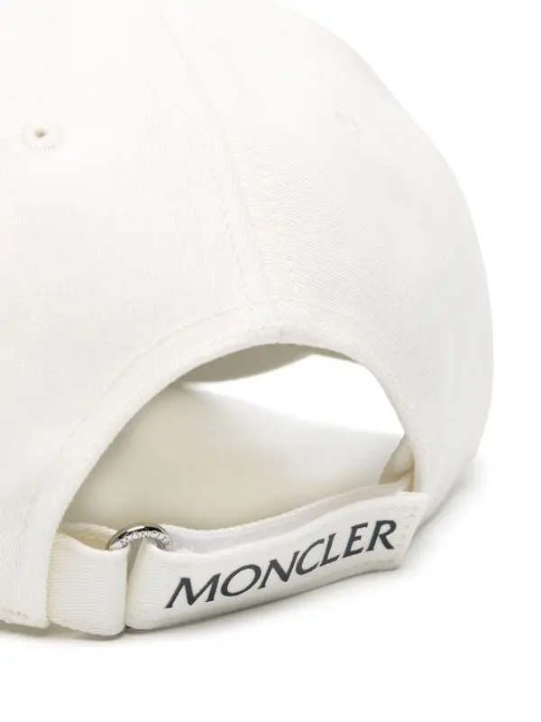 Moncler unisex White Cap with Logo Patch 24481853_54590996_600.jpg main image 3
