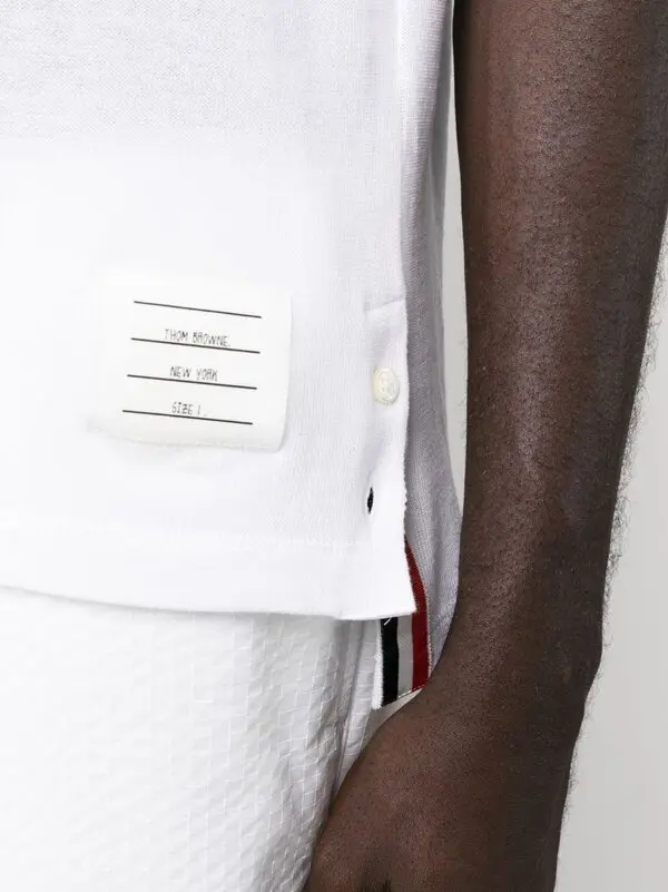 Thom Browne Rwv-stripe Knitted Top - White