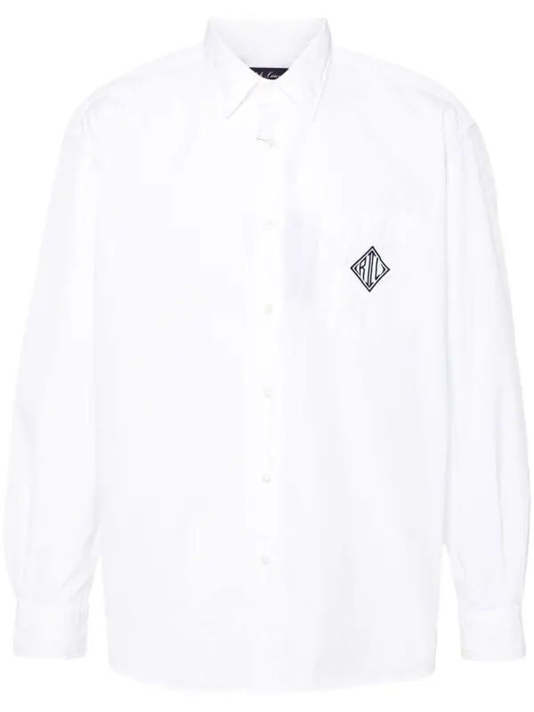 Ralph Lauren Purple Label Logo-print Cotton Shirt