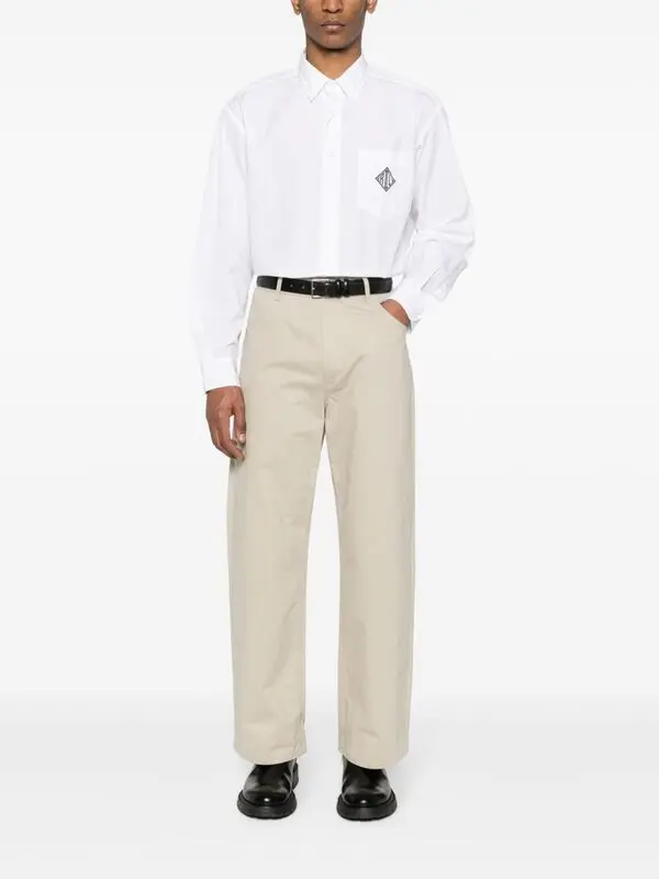 Ralph Lauren Purple Label Logo-print Cotton Shirt