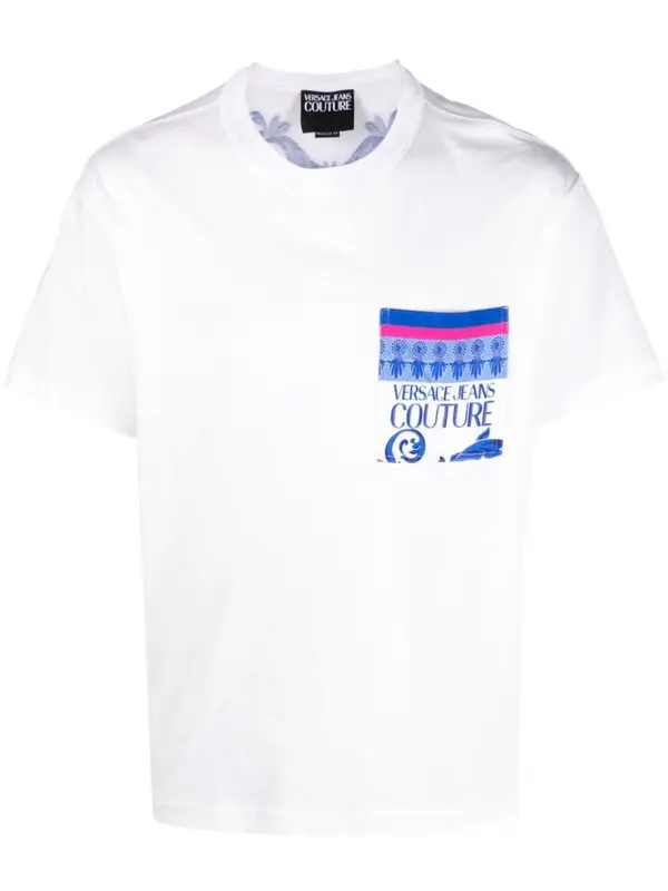 Versace Barocco-print Cotton T-shirt