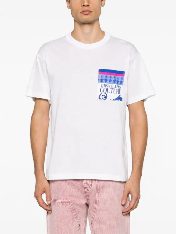 Versace Barocco-print Cotton T-shirt