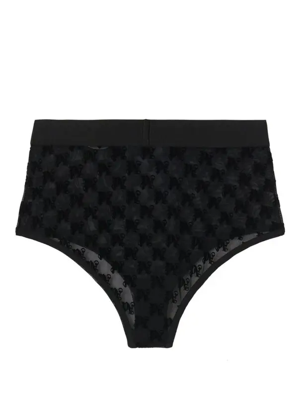Palm Angels Monogram-motif Lace Briefs