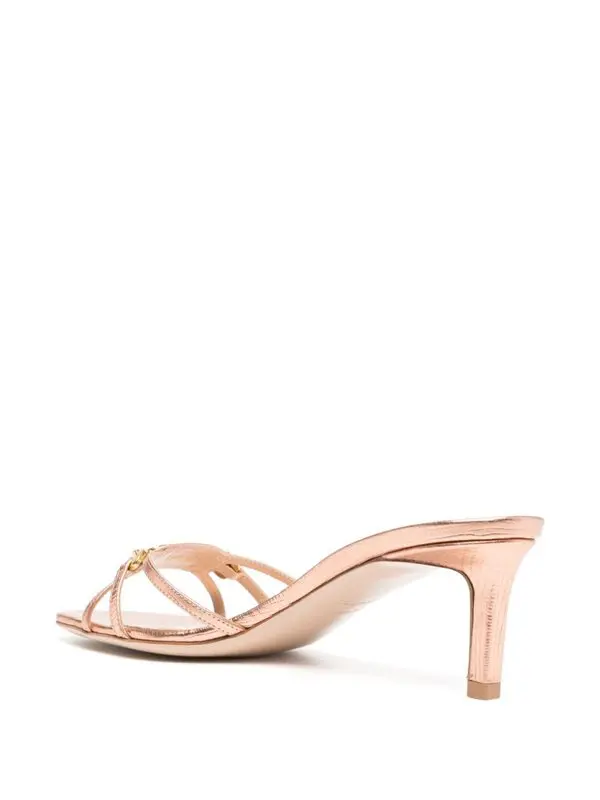 TOM FORD Logo-plaque Leather Heeled Sandals