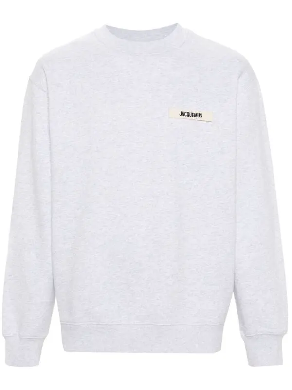 Jacquemus Logo-patch Cotton Sweatshirt