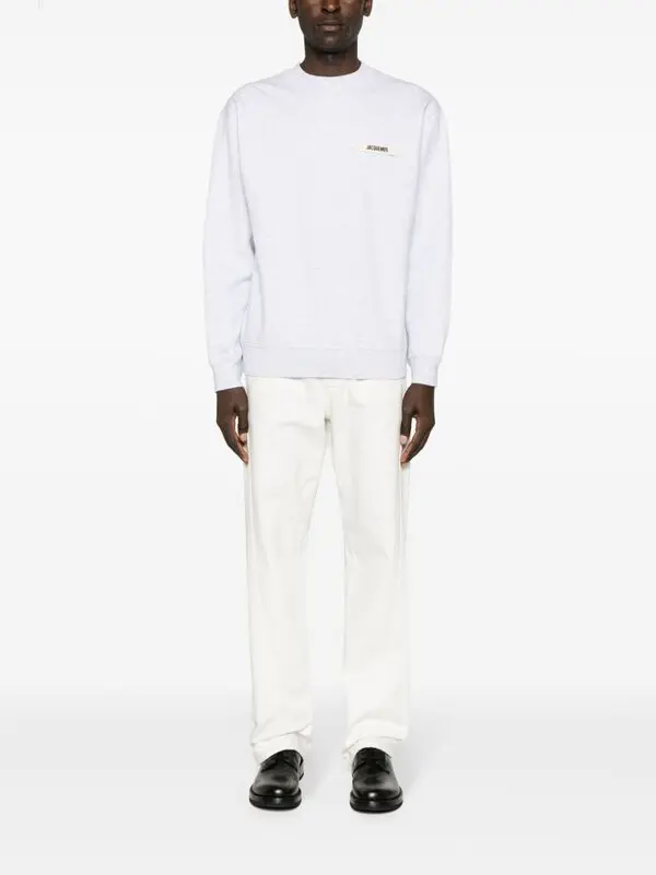 Jacquemus Logo-patch Cotton Sweatshirt