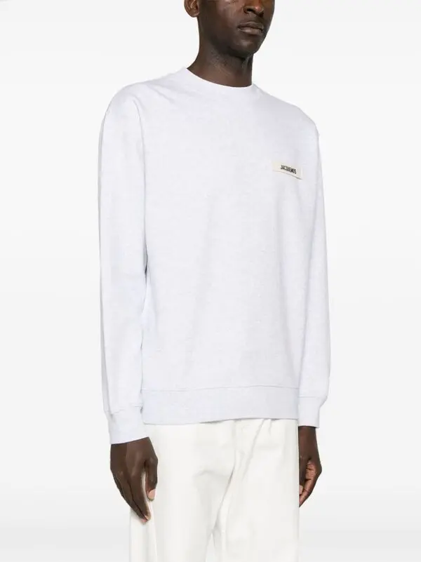 Jacquemus Logo-patch Cotton Sweatshirt