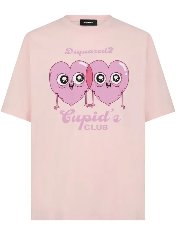 Dsquared2 Cupid's Club Cotton T-shirt