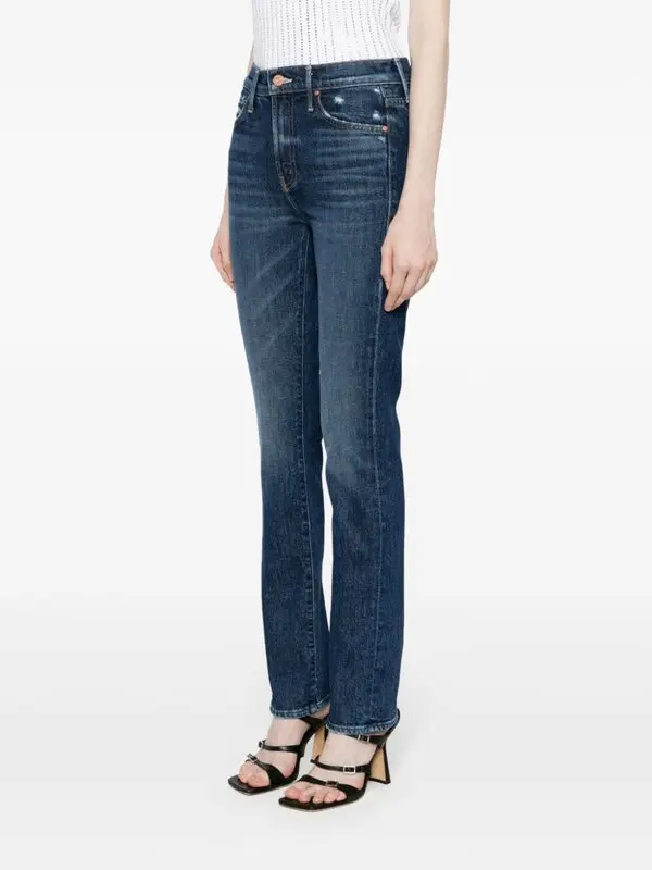 MOTHER The Rascal Logo-tag Skinny Jeans