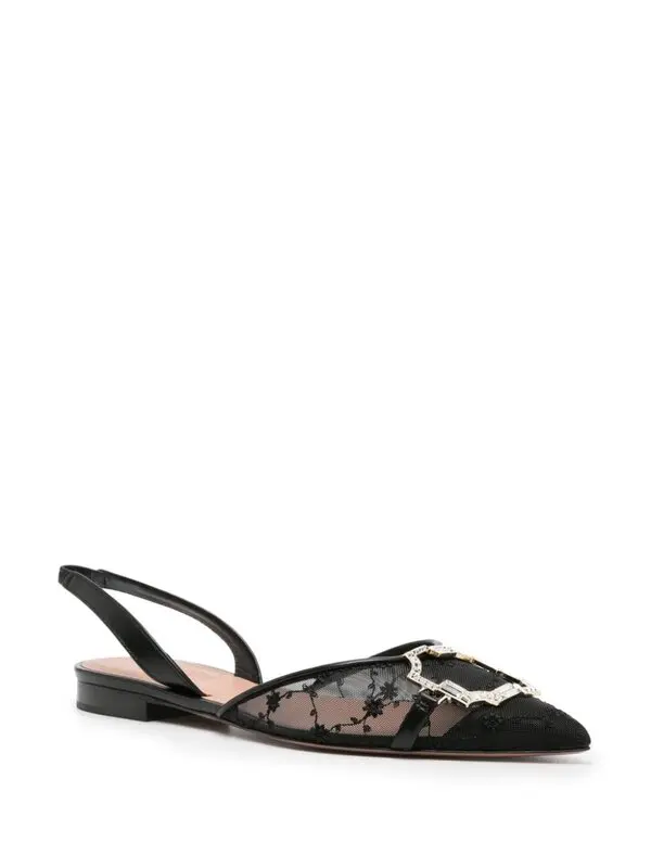 MALONE SOULIERS Misha Slingback Ballerinas - Black