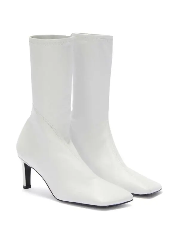 JIL SANDER 70mm Leather Ankle Boots