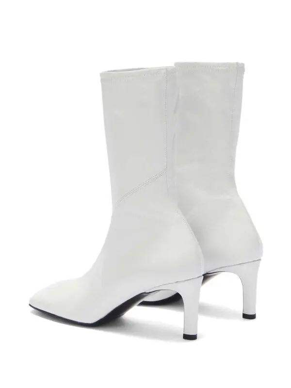 JIL SANDER 70mm Leather Ankle Boots
