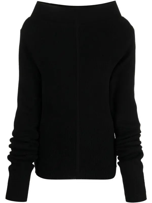 Rick Owens Vertical-seamed Ribbed-knit Jumper