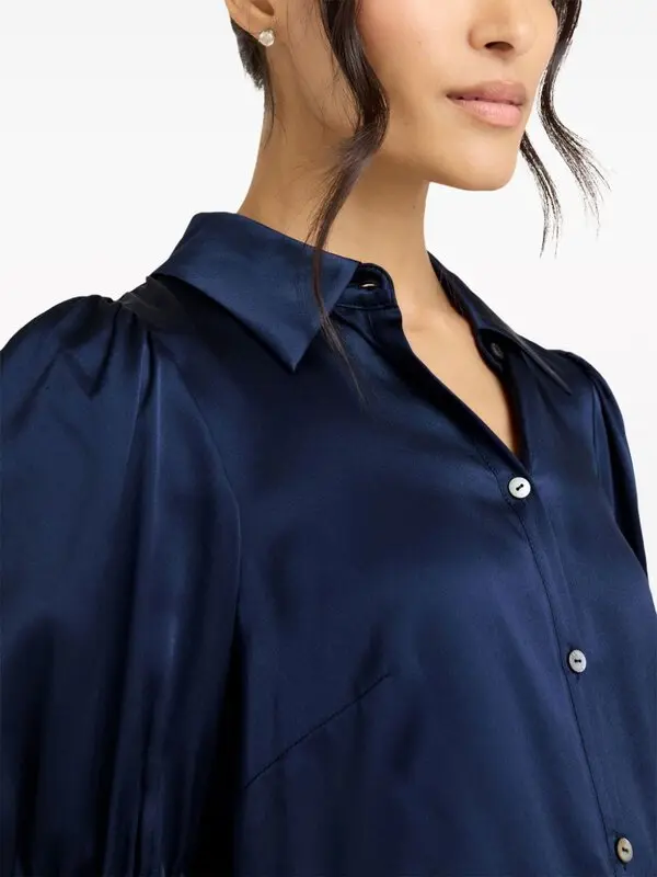 Cinq À Sept Fiona Silk Blouse - Blue