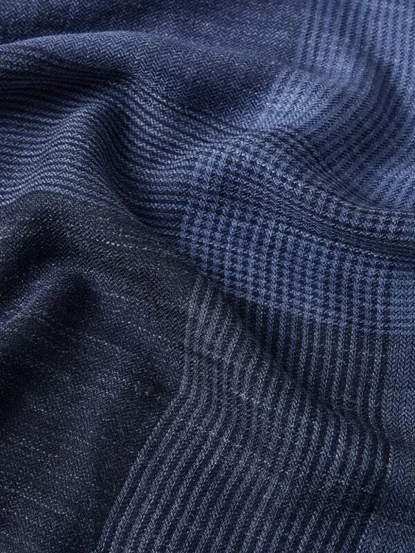 Brunello Cucinelli Check-pattern Silk-blend Scarf