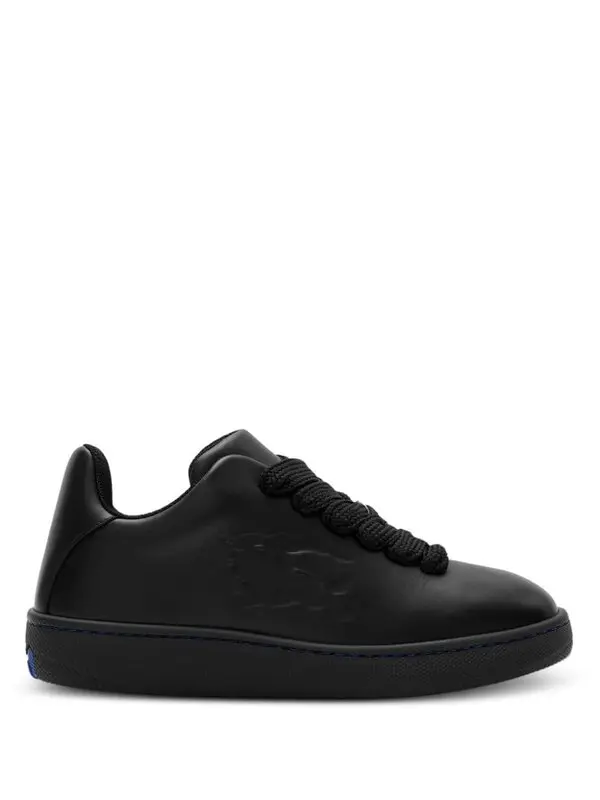 Burberry Leather Box Sneakers - Black