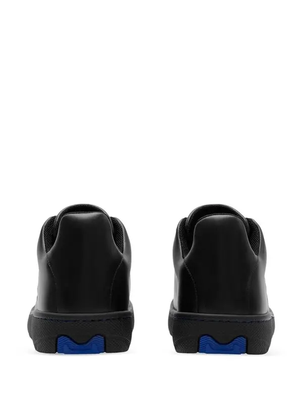 Burberry Leather Box Sneakers - Black