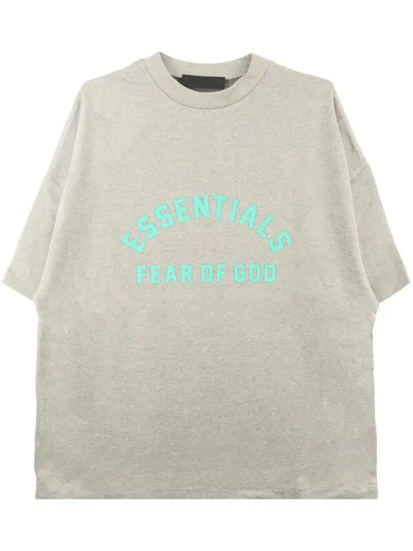 Fear Of God Logo-print Cotton T-shirt - Grey