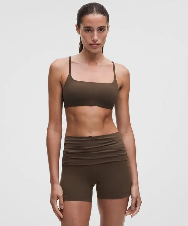 Lululemon Like A Cloud Spaghetti-strap Bra - Walnut Crunch