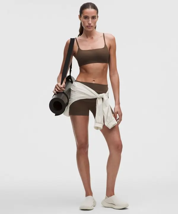 Lululemon Like A Cloud Spaghetti-strap Bra - Walnut Crunch